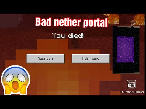 Minecraft Bad Nether portal - YouTube