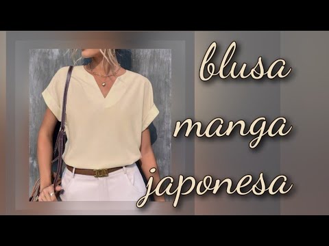 MOLDE DE BLUSA COM MANGA JAPONESA  - UMA PEÇA PARA QUALQUER MOMENTO!