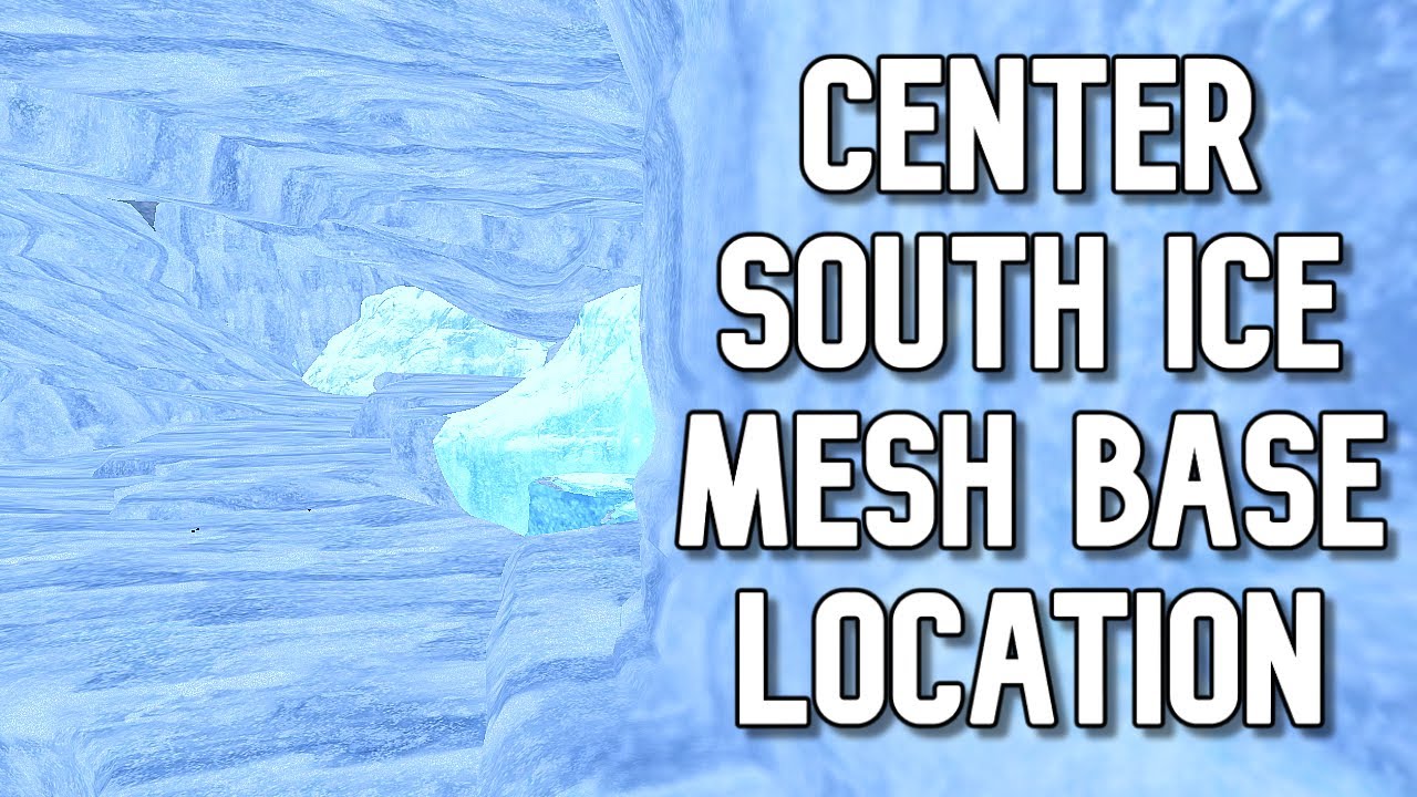 Ark Official Center South Ice Cave Mesh Base Location & Rat Holes | ARK ...