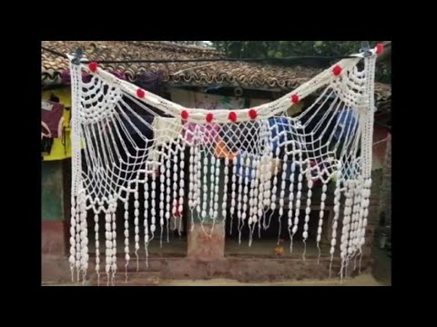 Gate parda design ||door hanging handmade home decoration - YouTube