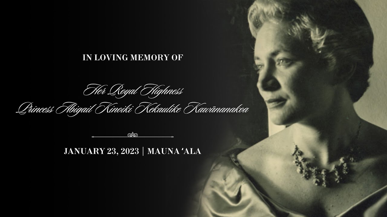 The Funeral of Princess Abigail Kawānanakoa - YouTube