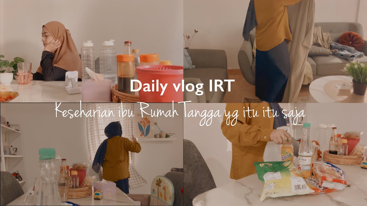 Daily vlog IRT | olahraga, sarapan, mengatasi kejenuhan menjadi ibu ...