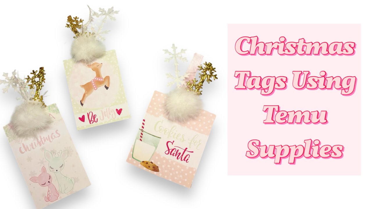 Christmas Tags Tutorial ft Temu - YouTube