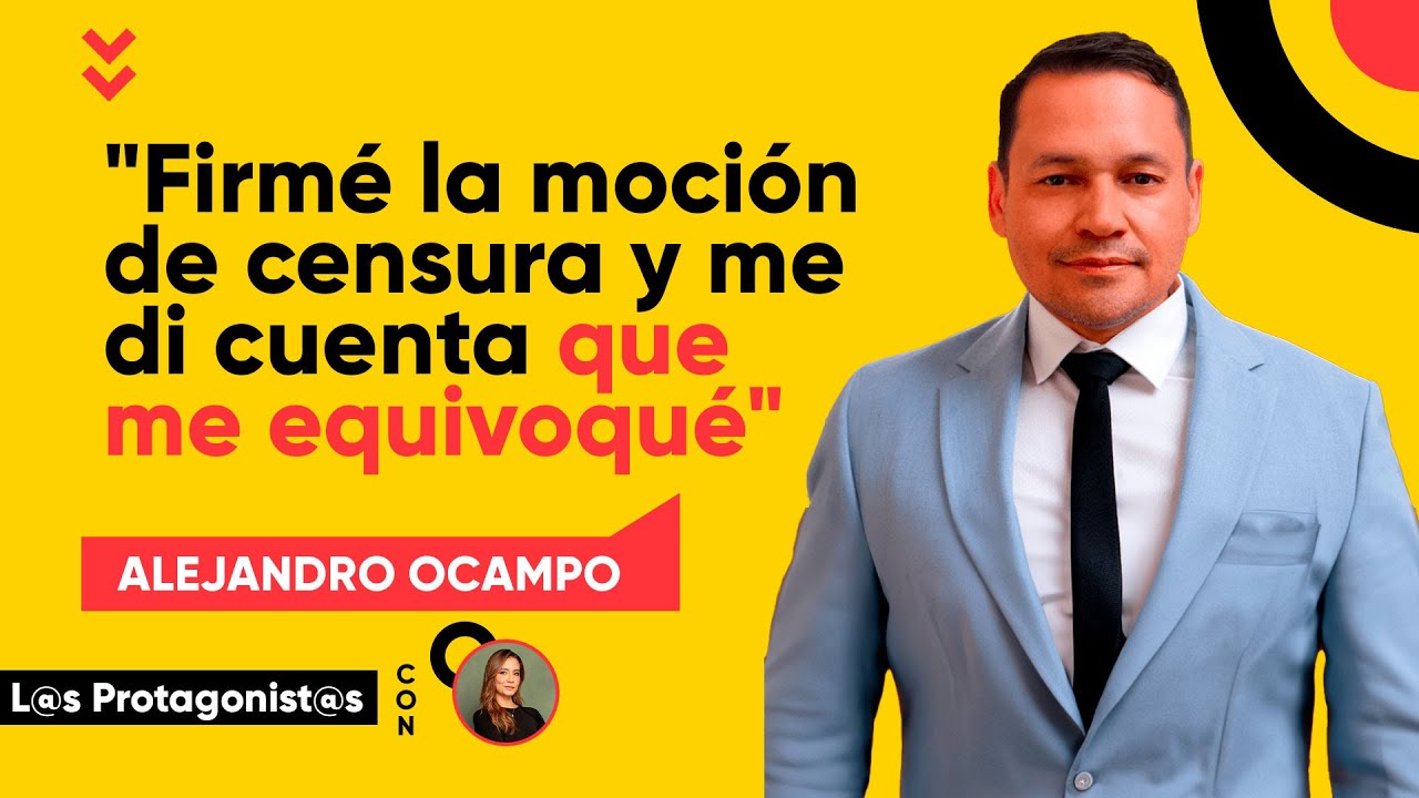 ¡Alejandro Ocampo se defiende de burlas por haberse opuesto a moción de censura que él mismo ...