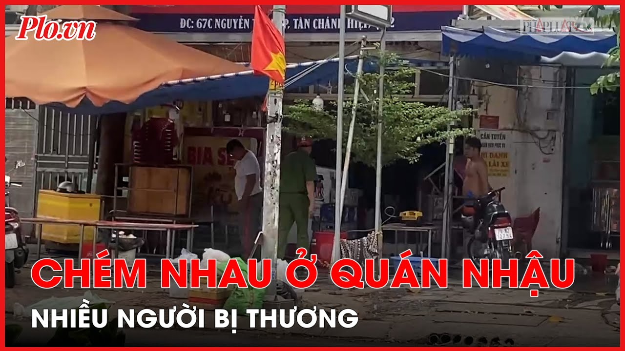Chém nhau ở quán nhậu, nhiều người bị thương ở quận 12 - PLO - YouTube