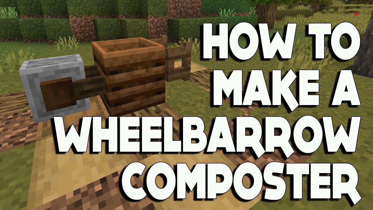 Minecraft #shorts :: How to MAKE A WHEELBARROW COMPOSTER in 1.16.3 ...