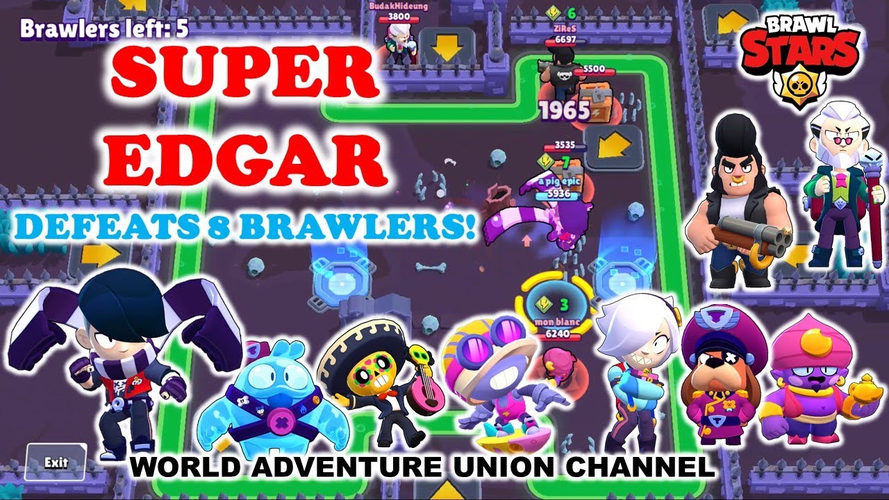 Brawl Stars Talking! SUPER EDGAR Defeats 8 Brawlers! - YouTube