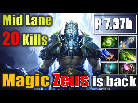 7907155295 Magic Zeus is back Mid 20 Kills Dota 2 Gameplay 4K - YouTube