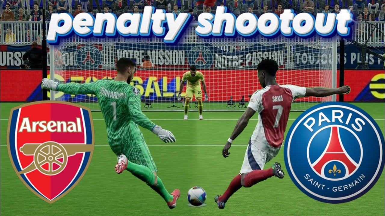 Efootball 25 Champions League Penalty Shootout Psg Vs Arsenal