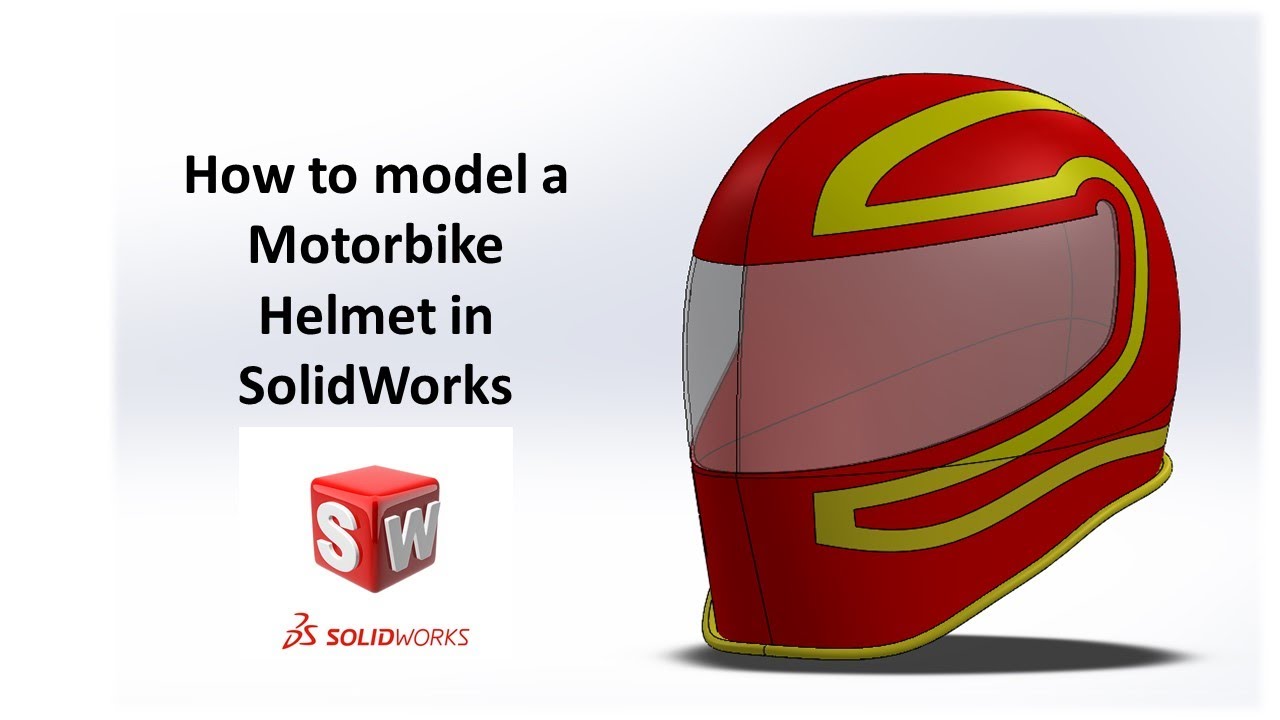 SolidWorks Motorcycle Helmet - YouTube