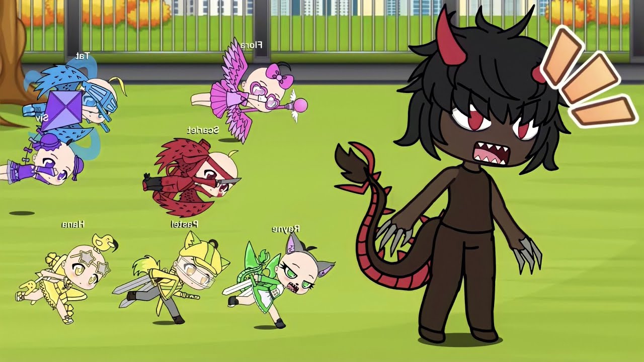 The Powered Babies l Fighting With A Monster l Gacha Life l Mini Movie ...