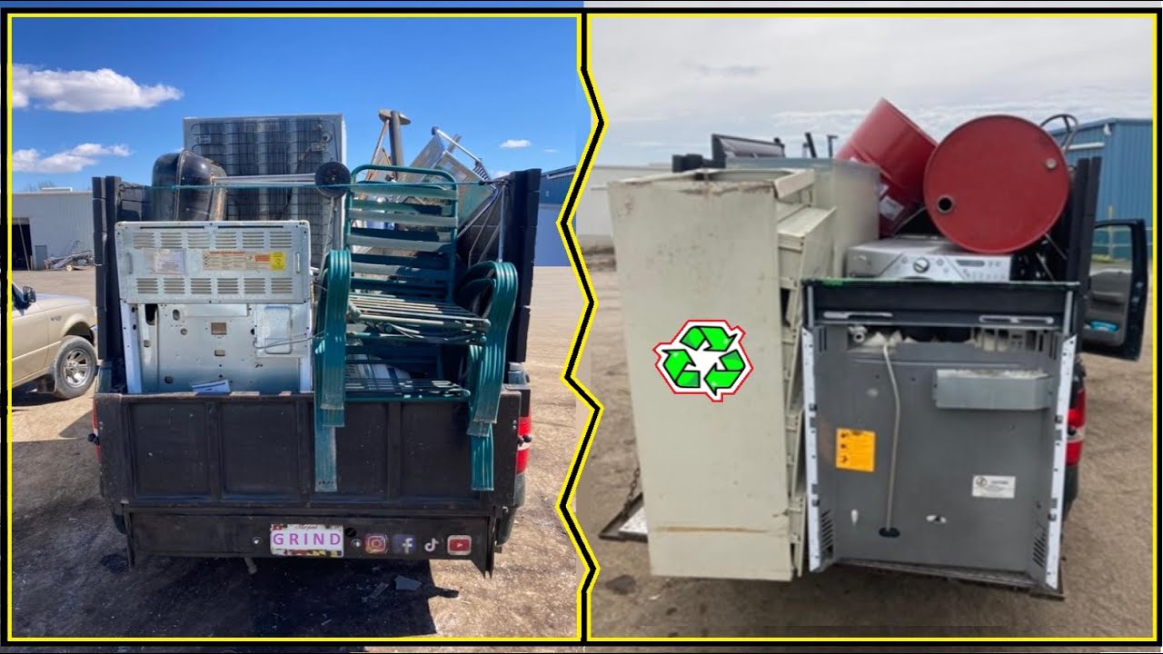 Recycle Cycle SCRAP METAL Nonstop Scrapping Steel Weight & Appliances ♻ ...