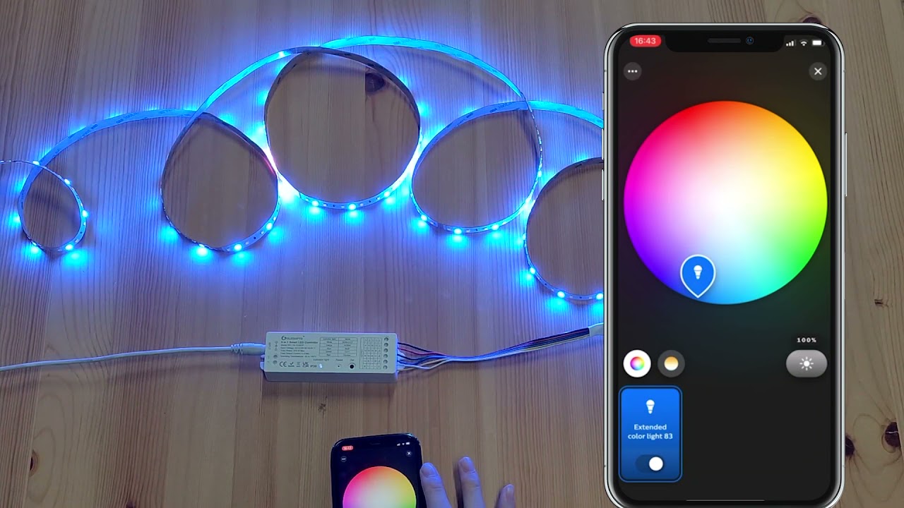GLEDOPTO 5 in 1 LED Controller APP Control Demo - YouTube
