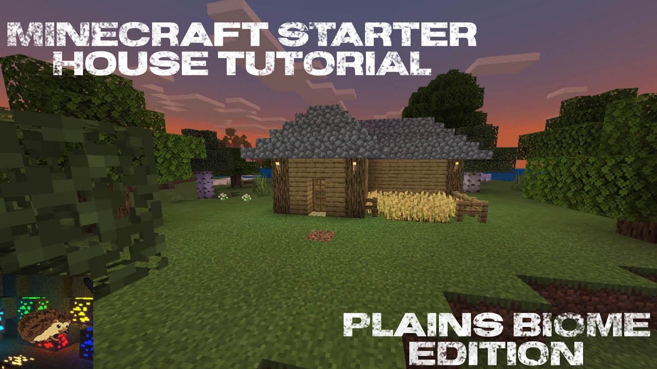 Minecraft Starter House Tutorial - Plains Biome Edition - YouTube