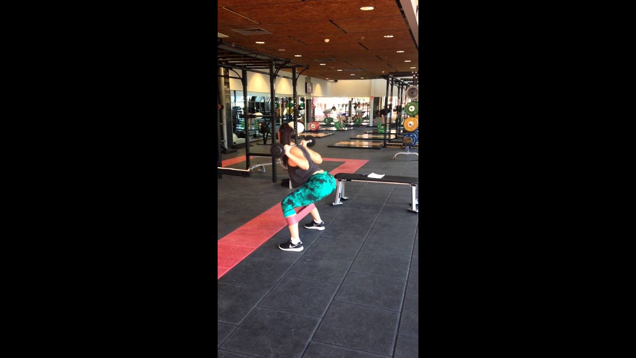 banded squat side steps - YouTube