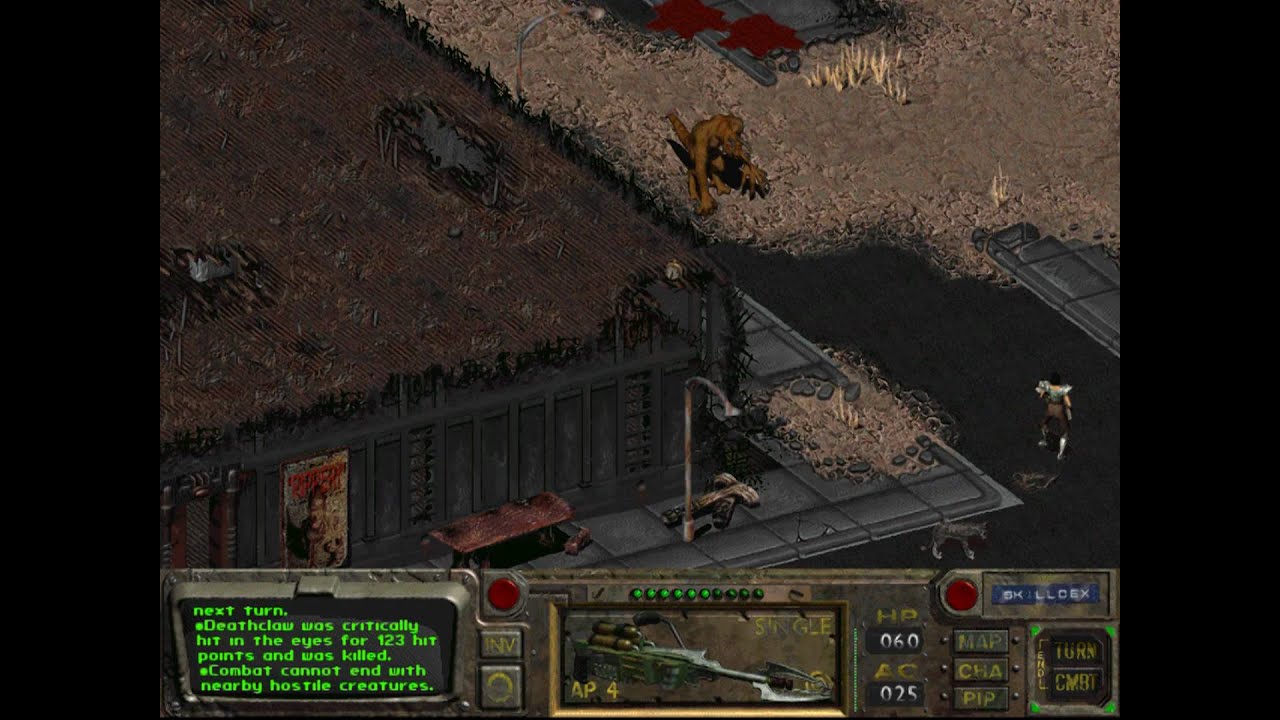 Fallout 1 - part 120 - Cathedral - Boneyard - gameplay - hardest ...