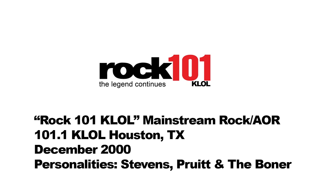 "Rock 101 KLOL" KLOL Houston, TX - December 2000 - YouTube