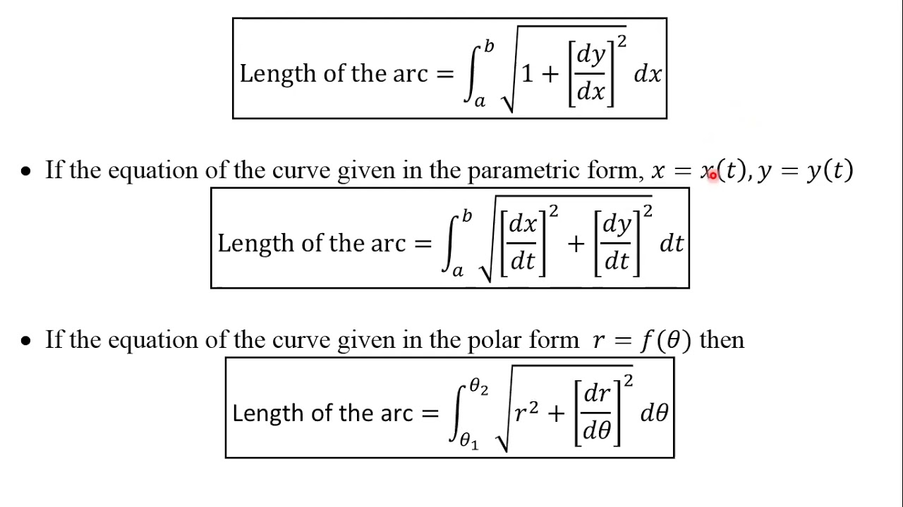 Application of Difinite Integration Arc Length - YouTube