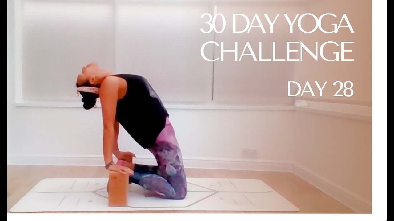 Day 28 - 30 Day Yoga Challenge - Backbends - YouTube