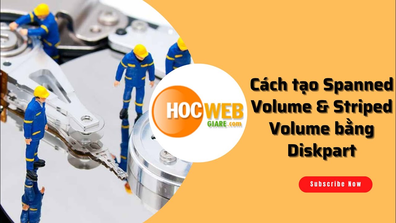 Cách tạo Spanned Volume và Striped Volume bằng Diskpart - YouTube