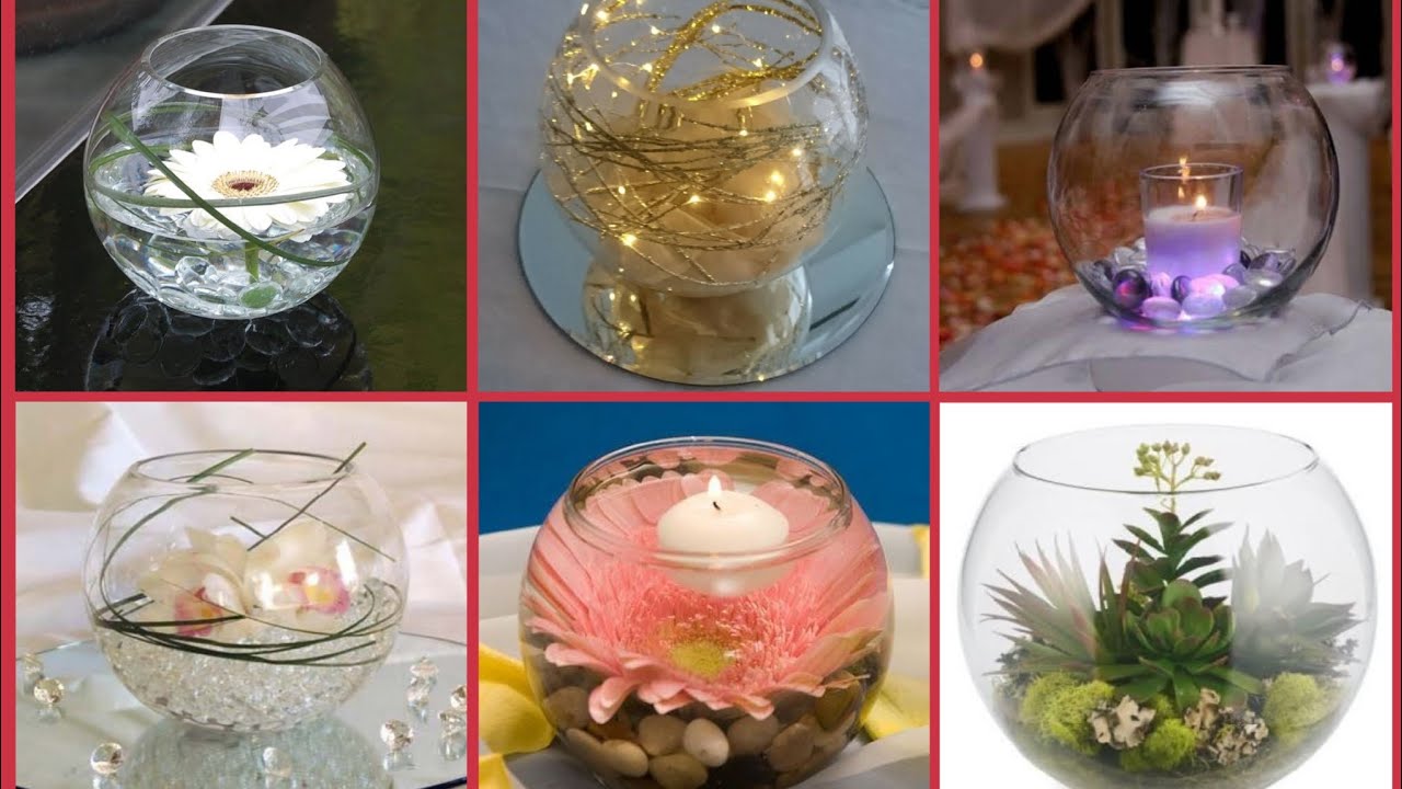 New Fishbowl Centerpiece Design #decoration #easypaperart - YouTube