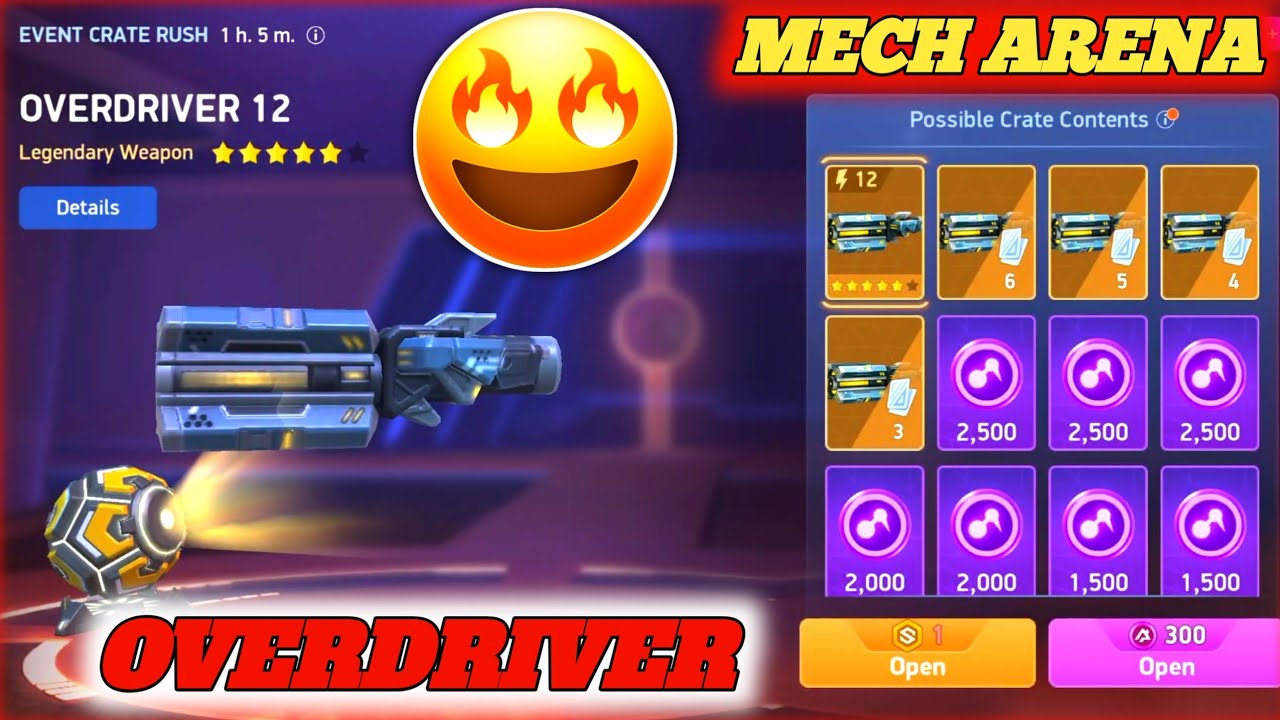 Let's Try To Unlock Overdriver 12- Can I Be Lucky? Mech Arena - YouTube