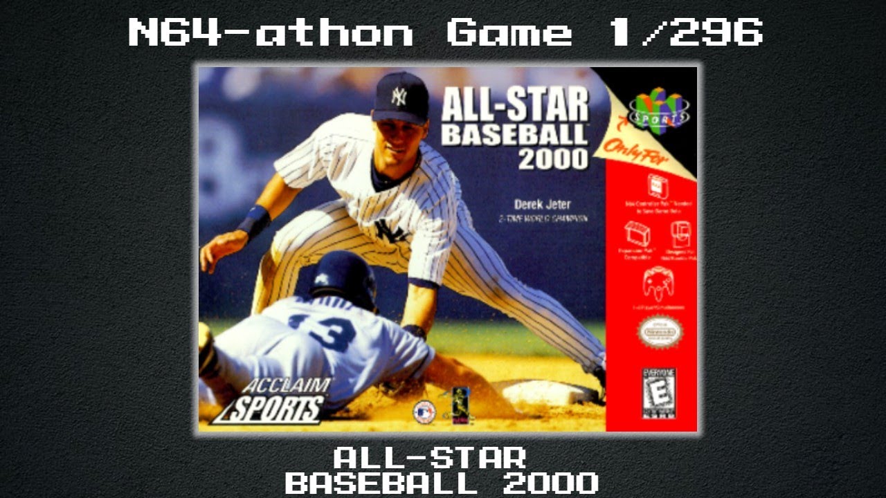 All Star Baseball 2000 | N64-athon Game 1/296 - YouTube