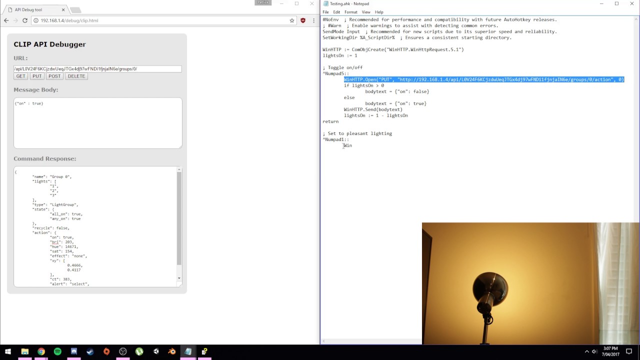 Philips Hue Coding Part 3 - Setting Lights as Group - YouTube