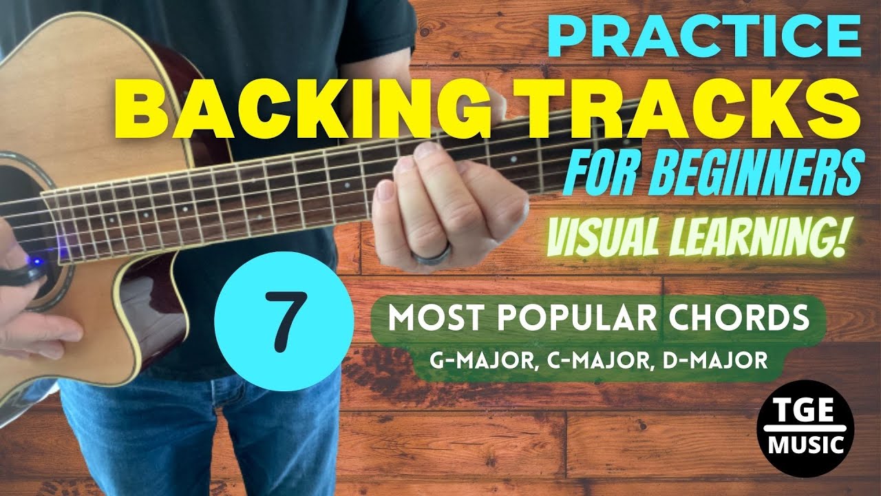 Practice Backing Track # 7 // Top 3 Most Popular Chords - G,C,D (Slow ...