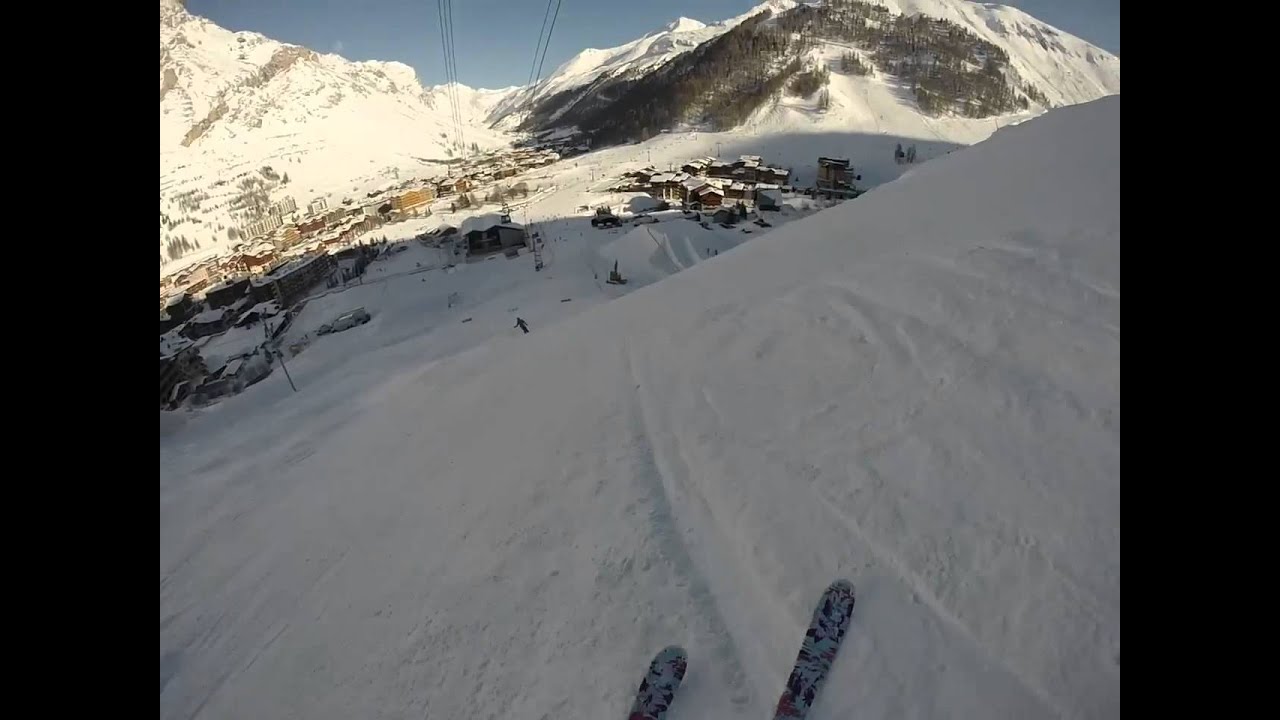 Face de Bellevarde, val d'isere, GoPro - YouTube