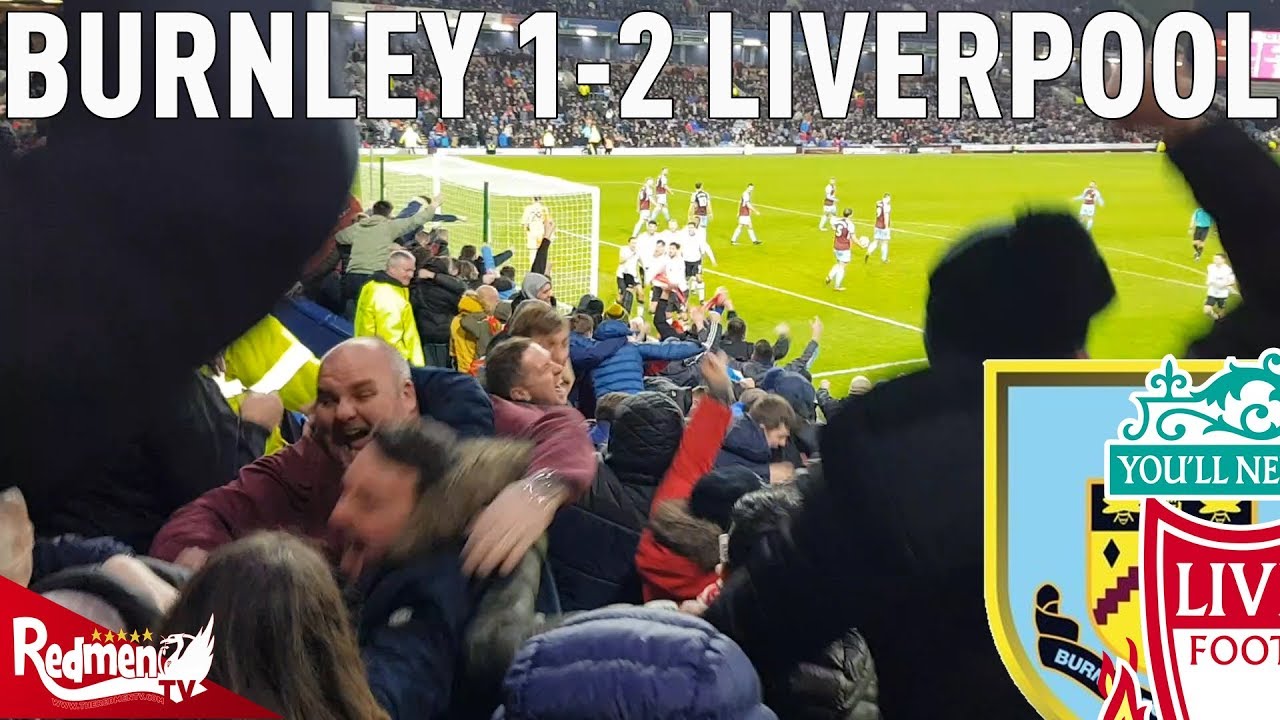 Klavan Scores The Winner! | Burnley v Liverpool 1-2 | Away End Cam ...