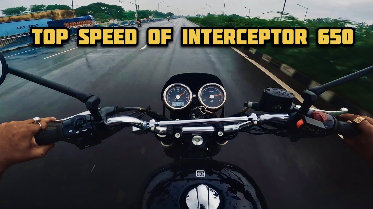 Interceptor 650 top speed test 2024 model with raw sound - YouTube