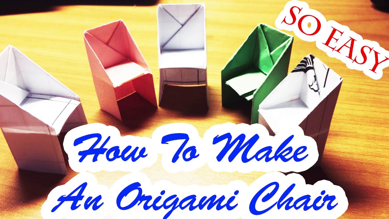 14 Steps To Make An Origami Chair So Easy | Origami Tutorial | How To ...