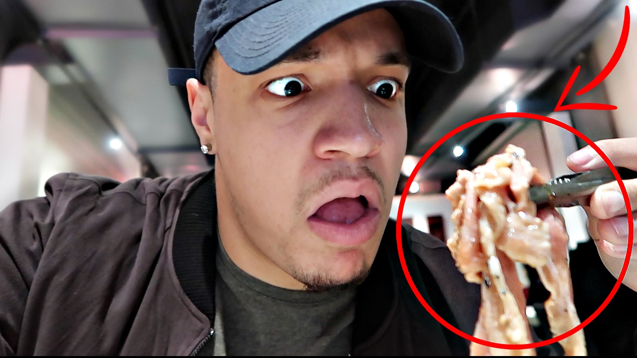 TASTE TESTING DISGUSTING FOODS!!! (PIG BRAIN) - YouTube