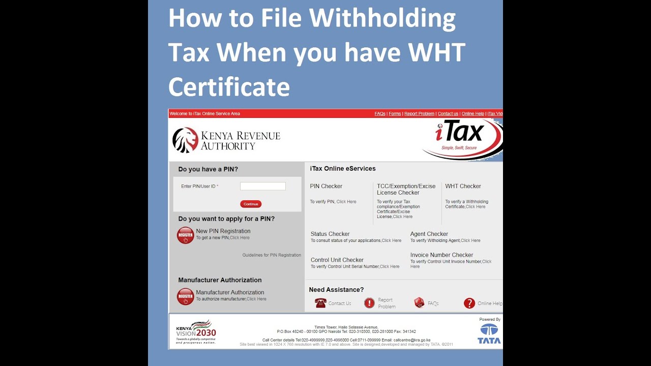 File Withholding Tax Kenya for 2024 - YouTube