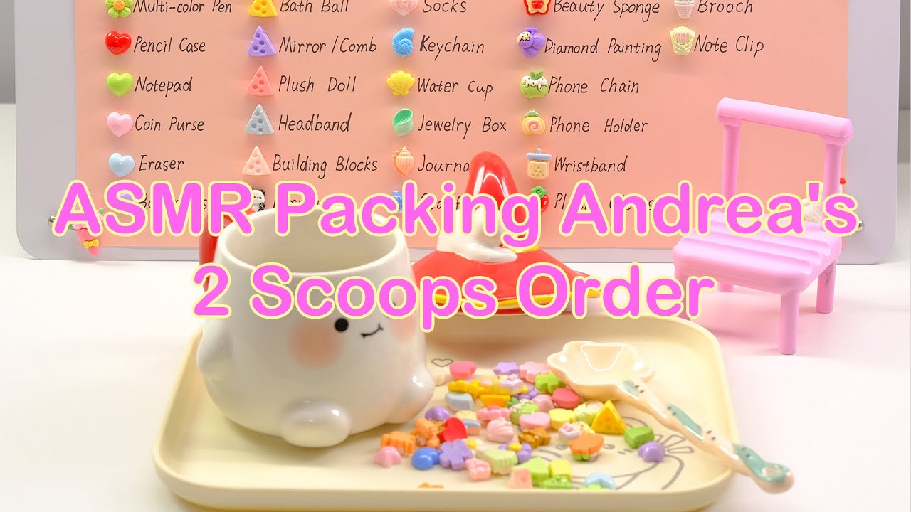 【Litebord Lucky Scoops】ASMR Packing Andrea's 2 Scoops Upgraded Version ...
