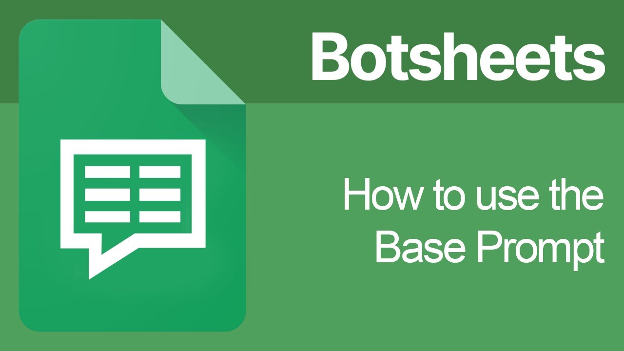 How to use the Base Prompt - YouTube