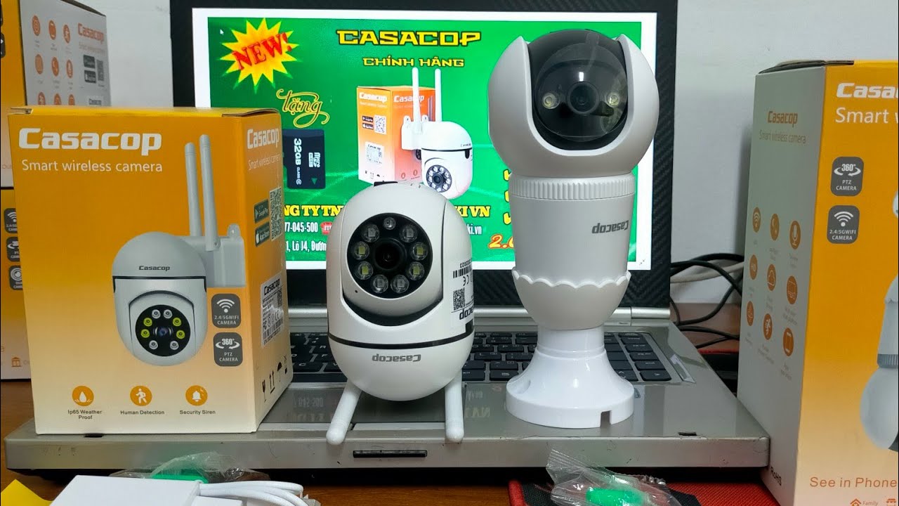 22 11 Review cặp camera giá rẻ trong nhà chính hãng Casacop_LH 0977045500 - YouTube