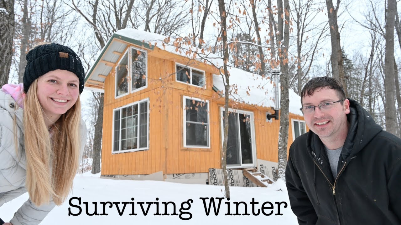 Finally Insulating Off-Grid Cabin - Rock Wool Insulation - YouTube