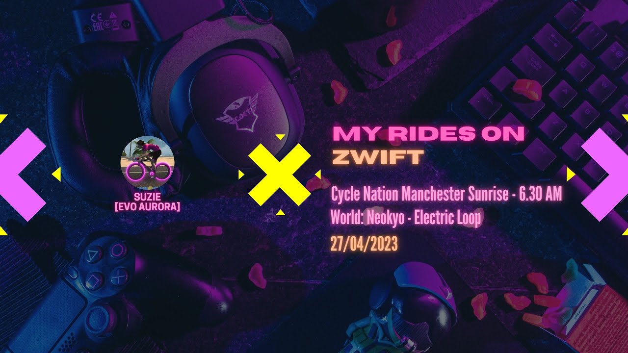 Zwift - Group Ride: Cycle Nation Manchester Sunrise (D) on Electric ...