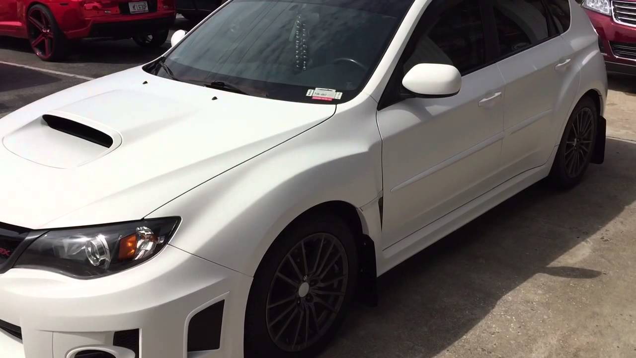 Subaru WRX Satin White 3M vehicle wrap - YouTube