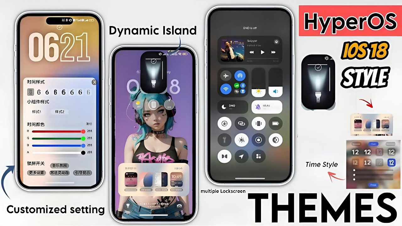 Xiaomi iOS 18 Style Theme | Xiaomi iOS 18 and HyperOS Theme 🔥 - YouTube