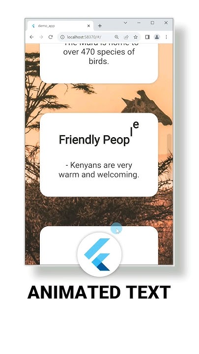 Animated text - Flutter quick tutorial. - YouTube