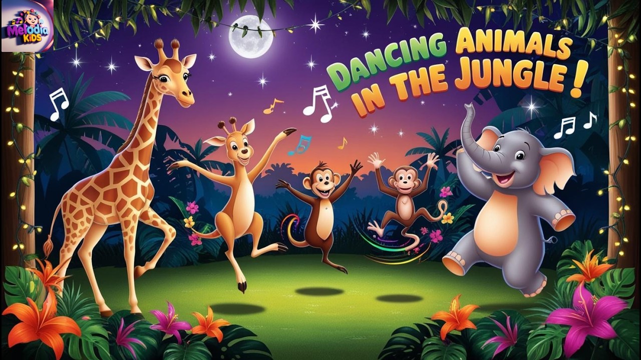 Dancing Animals in the Jungle - Interactive Kids Movement Song - YouTube
