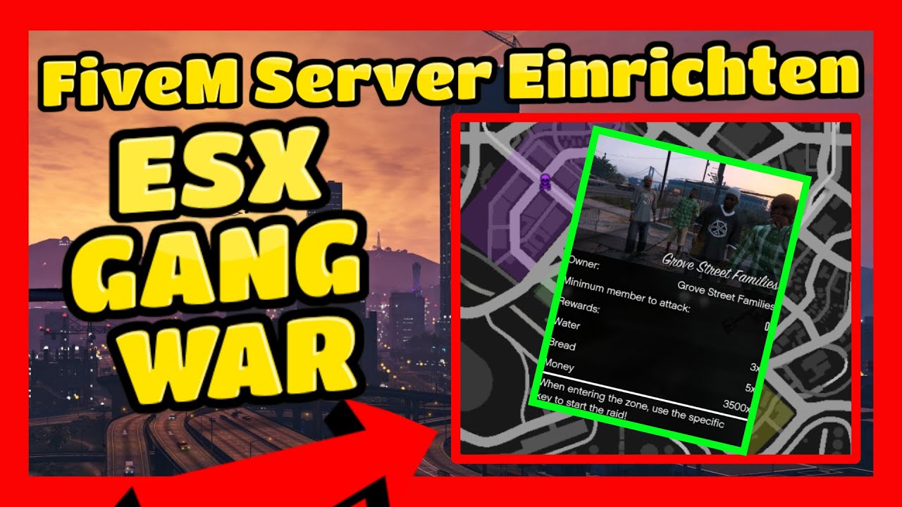 Fivem Server Einrichten # 552 // FIVEM ESX GANGWAR SCRIPT WITH FLAGS // FiveM Server Free ...