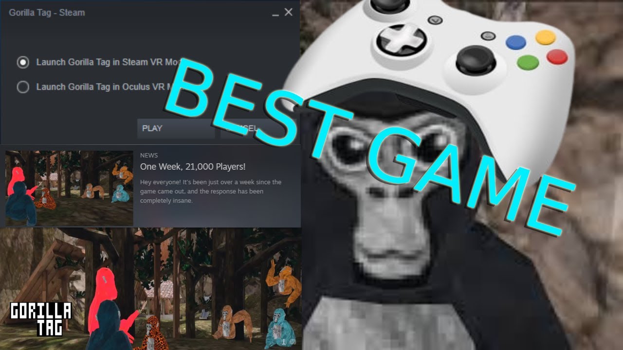 Gorilla Tag vr - YouTube
