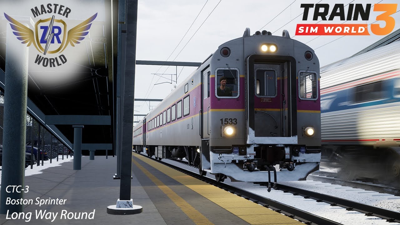 Long Way Round - Boston Sprinter - CTC-3 - Train Sim World 3 - YouTube