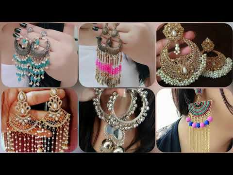 best one ear and jumkay desgin earrings for girls - YouTube