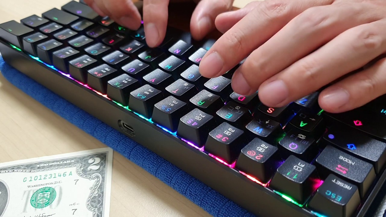 [ASMR keyboard] Manic K61 keyboard with towel. - YouTube