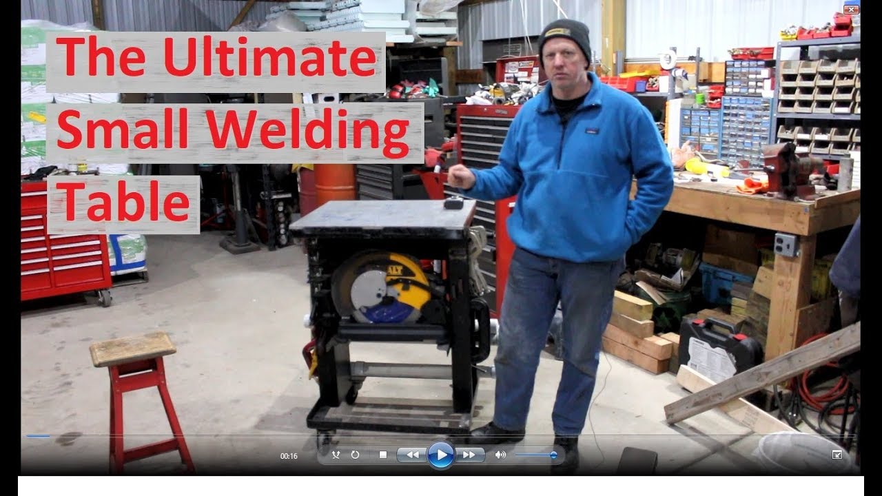 Ultimate Small Welding Table - YouTube